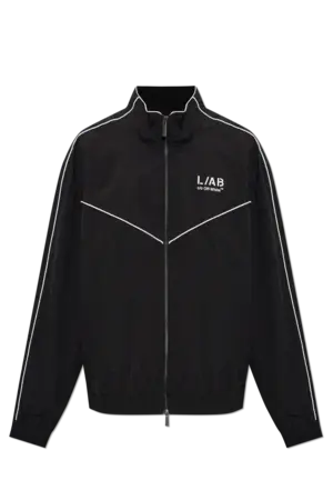 L/AB C/O OFF-WHITE Light Jacket With A Stand-up Collar - Black