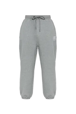L/AB C/O OFF-WHITE Sweatpants With Printed Logo - Grey