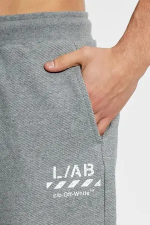 L/AB C/O OFF-WHITE Sweatpants With Printed Logo