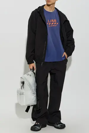 L/AB C/O OFF-WHITE T-shirt With Printed Logo