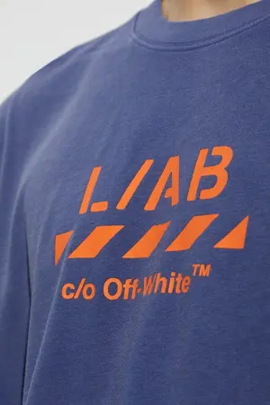 L/AB C/O OFF-WHITE T-shirt With Printed Logo