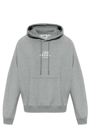 L/AB C/O OFF-WHITE Hooded Sweatshirt - Grey