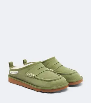 JW Anderson X Ugg Shearling-lined Suede Mules