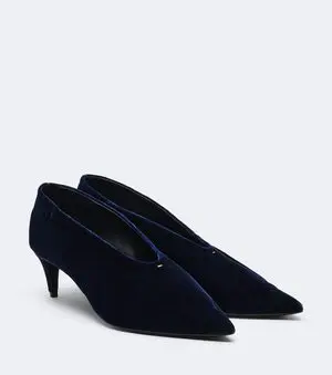 Khaite Miriam Velvet Pumps - Blue