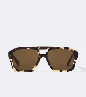 Bottega Veneta Navigator Square Sunglasses - Multicoloured