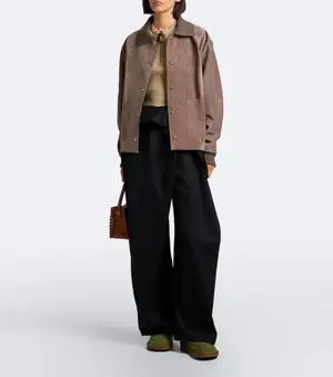 JW Anderson X Ugg Shearling-lined Suede Ankle Boots - Green