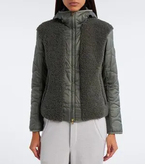 Bogner Bibi Teddy-trimmed Quilted Ski Jacket