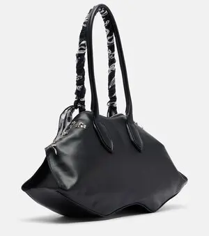 Alexander McQueen Manta Medium Embellished Leather Shoulder Bag
