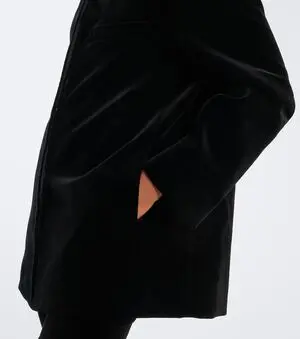 Khaite Sadie Cotton Velvet Coat
