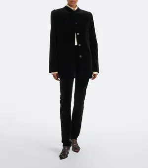 Khaite Sadie Cotton Velvet Coat