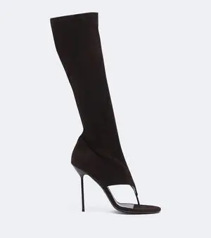 Paris Texas Lidia Cut-out Suede Knee-high Boots