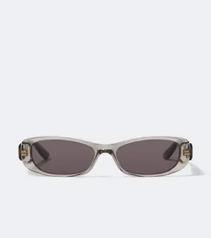 Balenciaga Logo Oval Sunglasses - Green