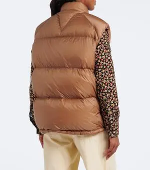 Moncler Tibb Reversible Down Vest - Brown
