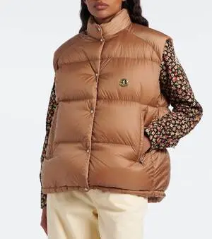 Moncler Tibb Reversible Down Vest - Brown