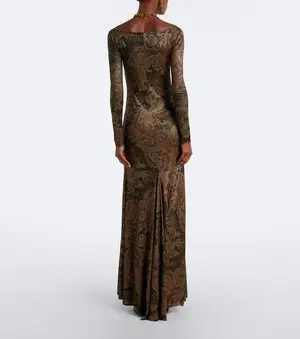 Etro Paisley Jersey Gown