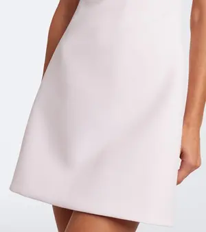 Safiyaa Jalie Bow-detail Crêpe Minidress