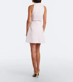 Safiyaa Jalie Bow-detail Crêpe Minidress