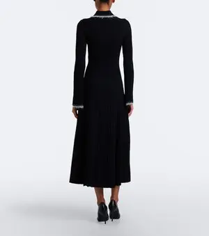Simkhai Ribbed-knit Shirt Dress