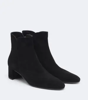 GIANVITO ROSSI Lisa Suede Ankle Boots Black