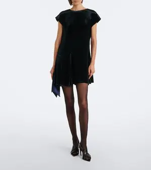 Khaite Scarla Velvet Minidress
