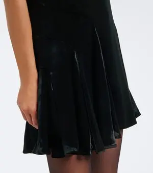 Khaite Scarla Velvet Minidress
