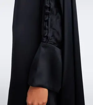 TALLER MARMO Mila Off-shoulder Satin Kaftan