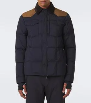 Moncler Geltech Corduroy-trimmed Ski Jacket