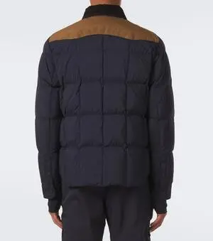 Moncler Geltech Corduroy-trimmed Ski Jacket