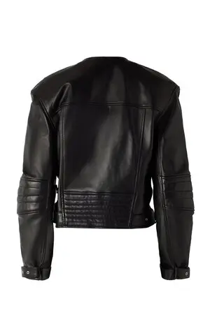 KATE HUNDLEY Exclusive Charli Leather Moto Jacket