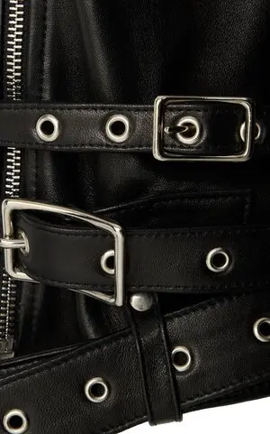 KATE HUNDLEY Exclusive Charli Leather Moto Jacket