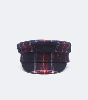 Ruslan Baginskiy Plaid Newsboy Cap - Multicoloured