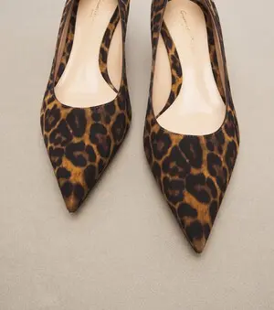 GIANVITO ROSSI Aylin Leopard-print Suede Pumps