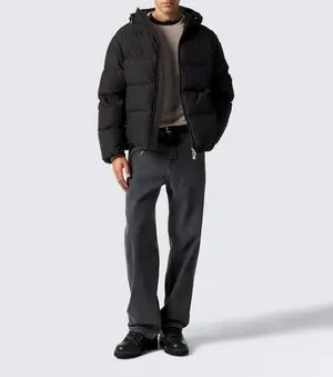 Moncler Himalaya Hooded Cotton-blend Down Jacket