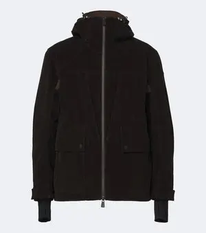 Moncler Airolo Cotton Corduroy Ski Jacket - Brown