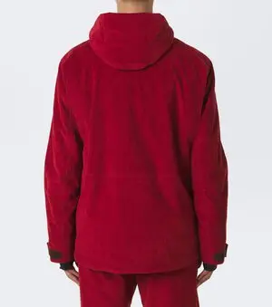 Moncler Airolo Cotton Corduroy Ski Jacket - Red