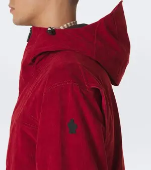 Moncler Airolo Cotton Corduroy Ski Jacket - Red