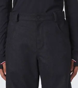 Moncler Virgin Wool Ski Salopettes
