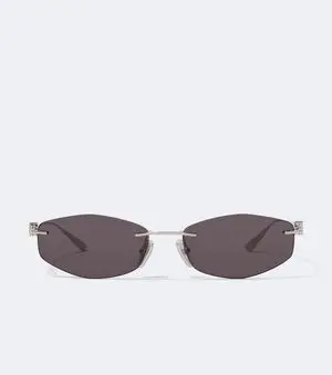 Balenciaga Nano D-frame Oval Sunglasses