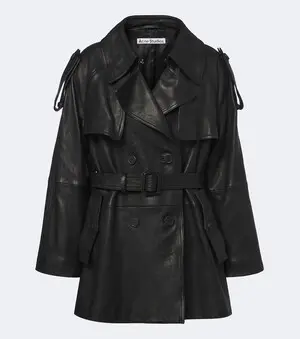 Acne Studios Leather Trench Coat