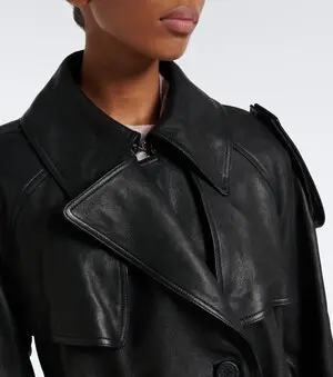 Acne Studios Leather Trench Coat