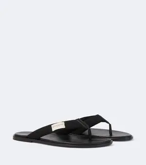 Givenchy Logo Grosgrain Thong Sandals