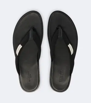 Givenchy Logo Grosgrain Thong Sandals