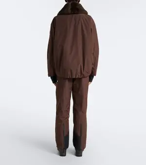 Moncler Shearling-trimmed Down Ski Jacket