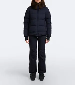 Moncler Arrabas Shearling-trimmed Ski Jacket
