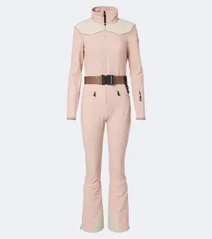 Moncler All In One Belted Ski Suit - Pink