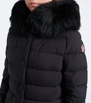 Moncler Armoniques Shearling-trimmed Ski Jacket - Black