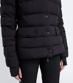 Moncler Armoniques Shearling-trimmed Ski Jacket - Black
