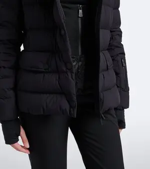 Moncler Armoniques Shearling-trimmed Ski Jacket - Black