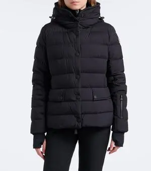 Moncler Armoniques Shearling-trimmed Ski Jacket - Black