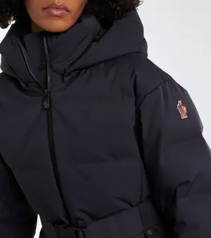 Moncler Tolima Belted Down Ski Jacket - Black